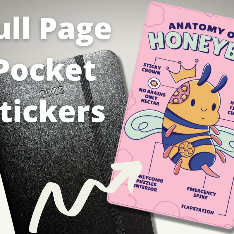 Pocket Moleskine Stickers - Etsy