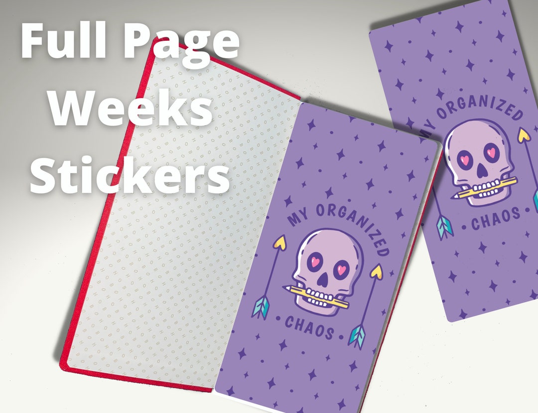 My Organized Chaos Hobonichi Weeks Full Page Sticker - Etsy