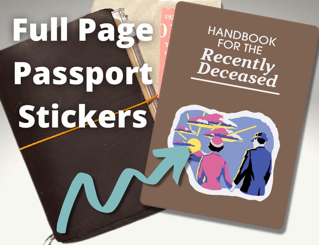 Recently Deceased Full Page Sticker for Passport Travelers Notebooks - Etsy