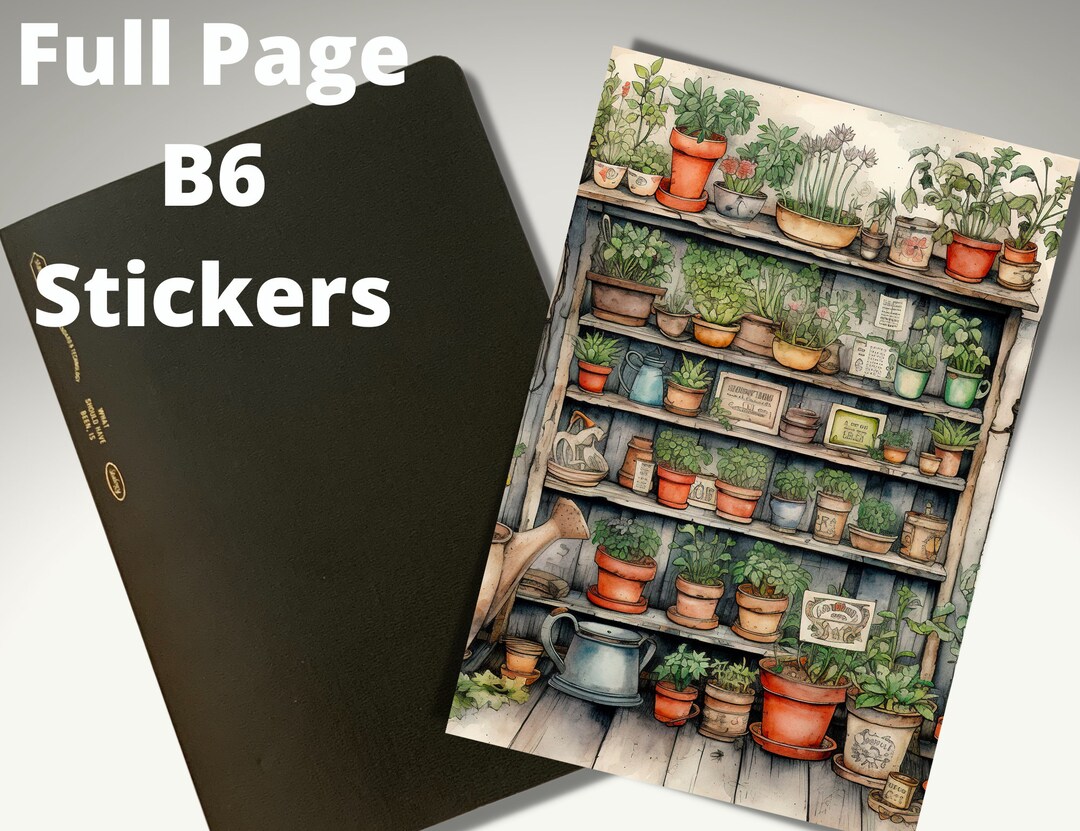 Herb Garden Full Page B6 Stickers - Etsy