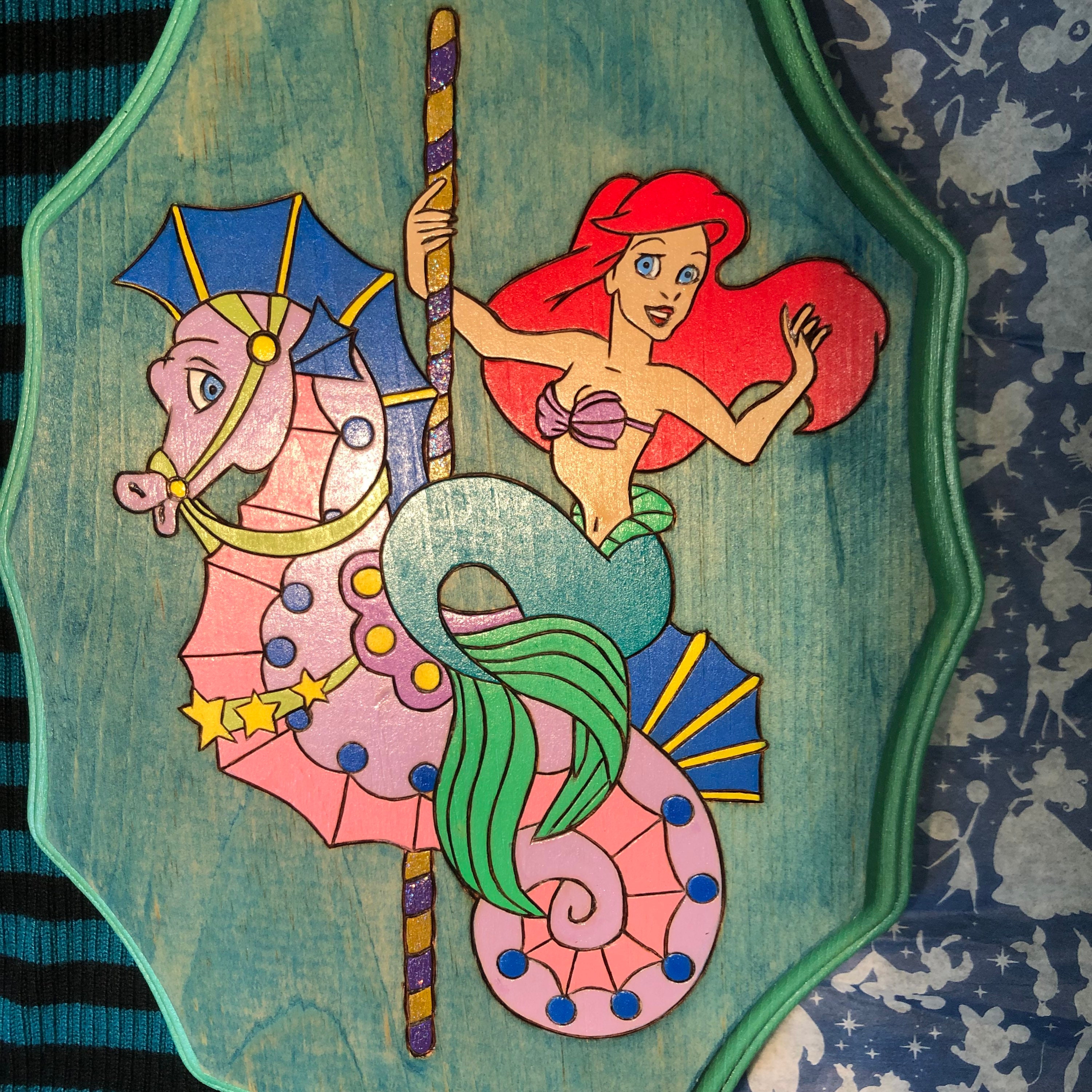 Little Mermaid Ariel Carousel Art - Etsy