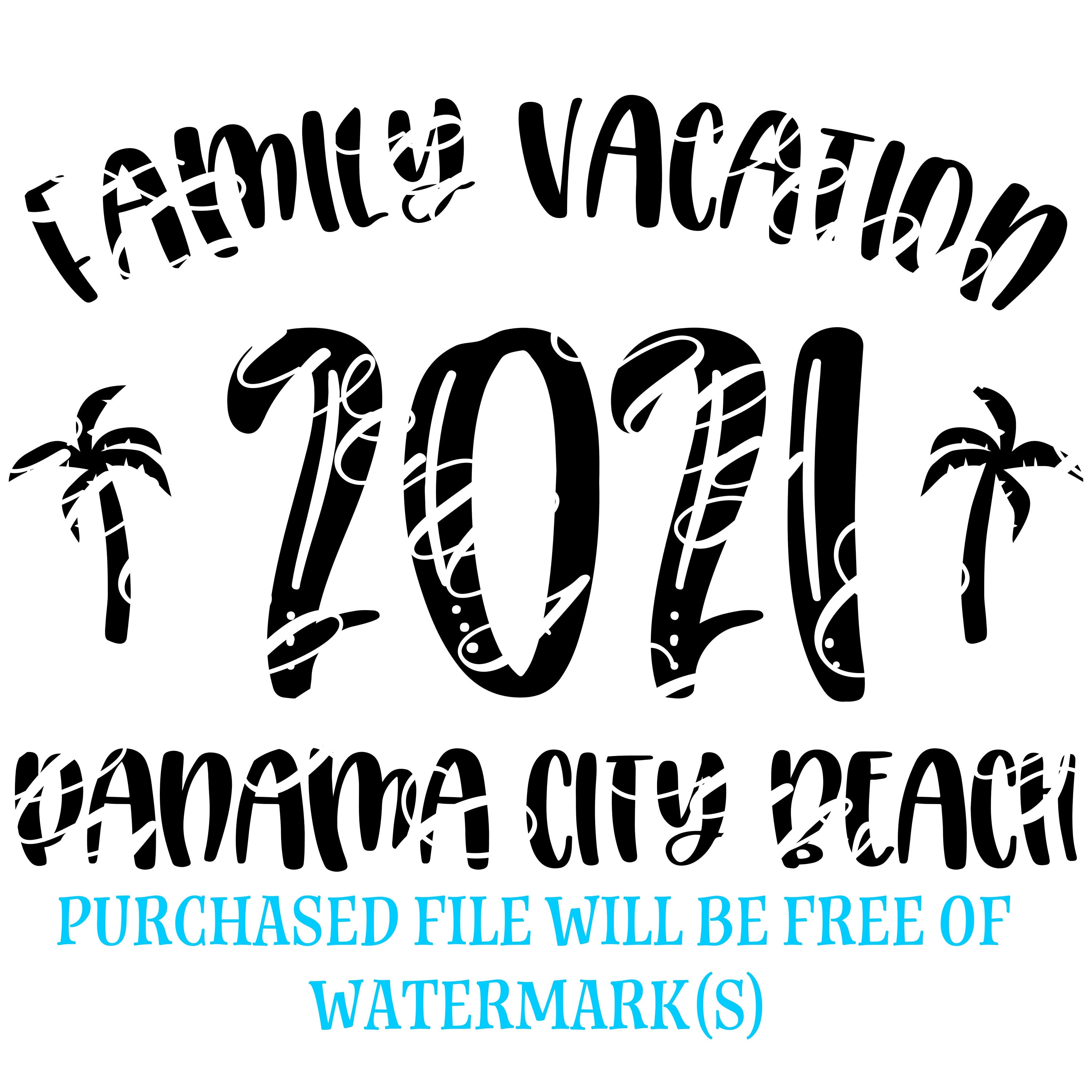 PCB Family Vacation SVG Panama City Beach 2021 Family - Etsy