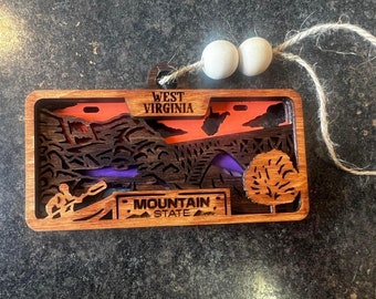 West Virginia Ornament With Personalization Choose Any State - Etsy