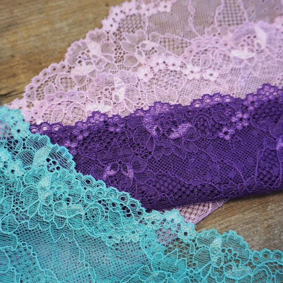 1 Meter of Delicate CHANTY Lace in Leavers Look With Extra Hold for Fit ...