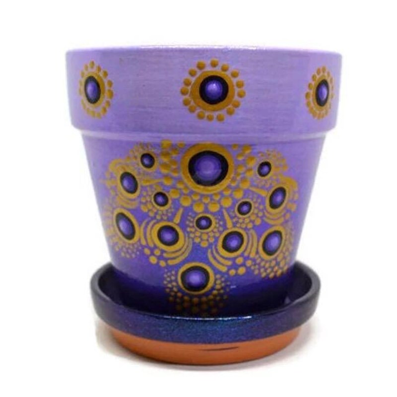 Dot Mandala Pot - Etsy