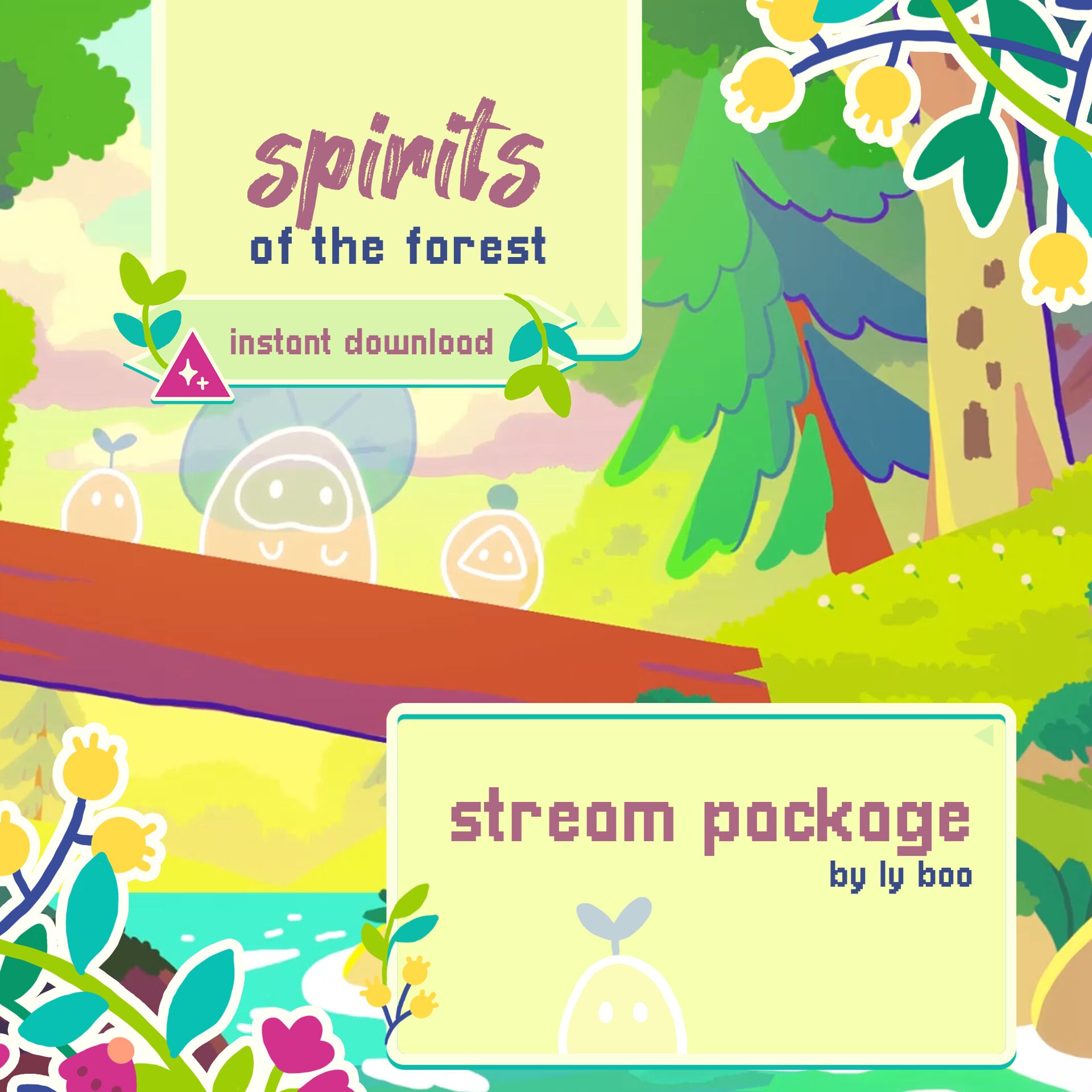 Spirits of the Forest | Animated Screens for Streaming | Overlay Twitch ...