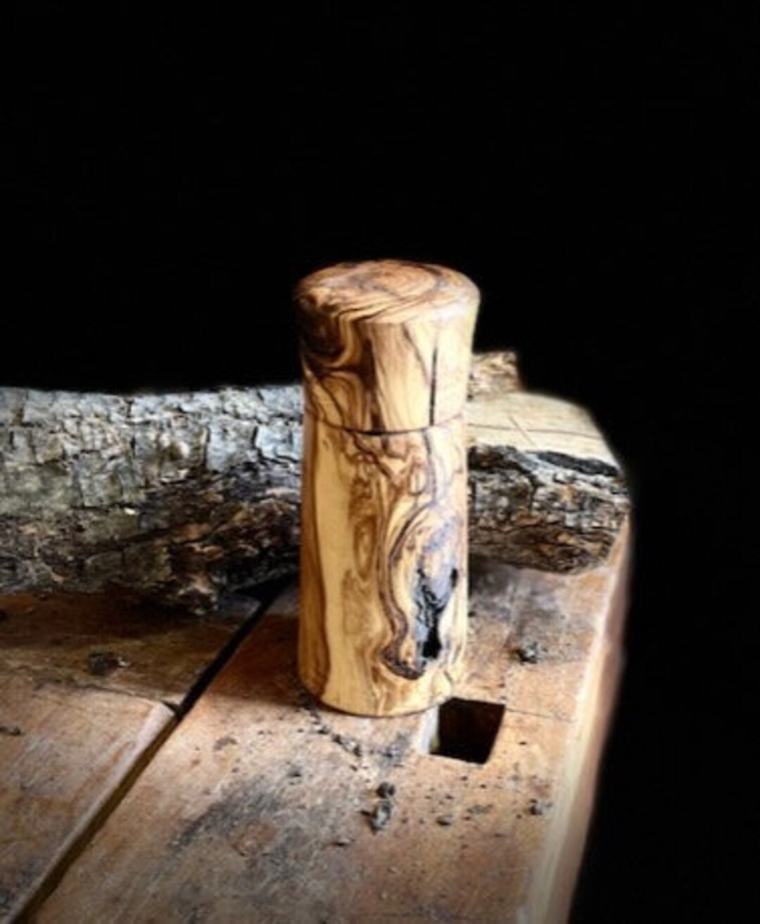 Pepper Mill Made From Old Olive Wood Trunk - Etsy
