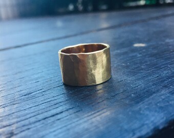 Gold Bulky Men Ring - Etsy