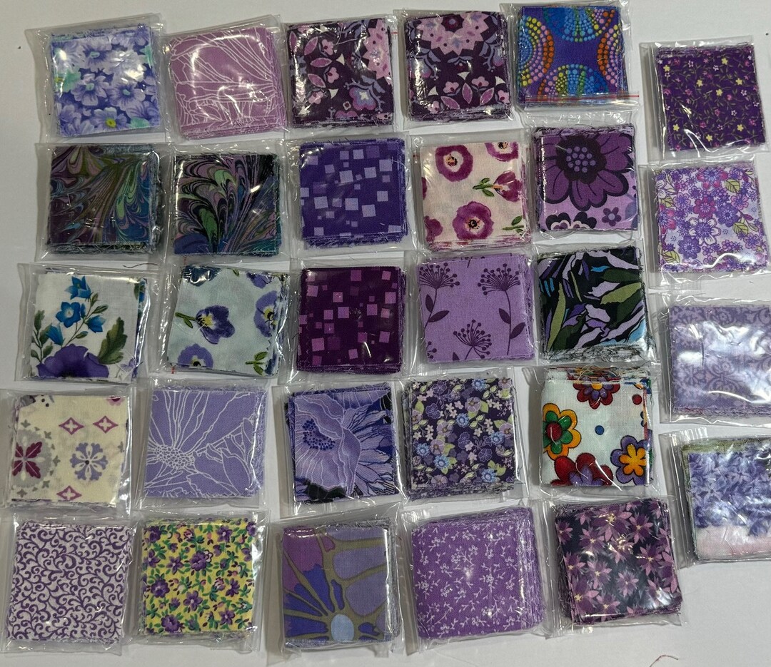 2 Inch Squares of Fabric - Etsy