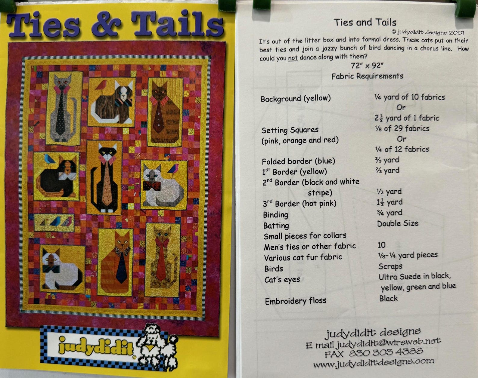 Ties and Tails Quilt Pattern - Judydidit Designs (72x92 In) - Etsy