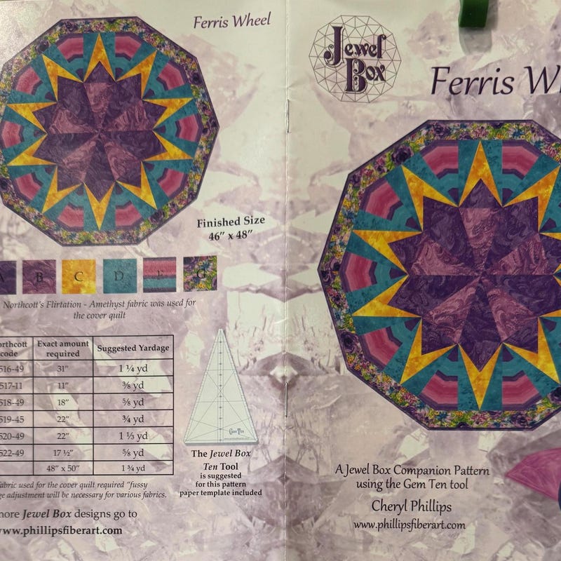 Ferris Wheel Quilt Pattern - Etsy