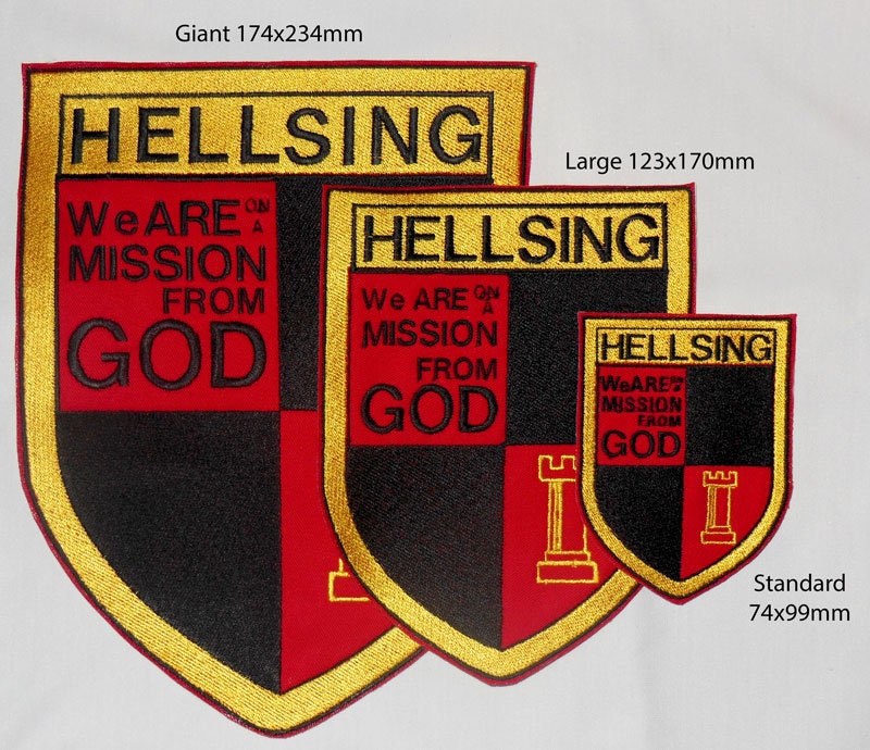 Hellsing Embroidered Patch for Cosplay - Based on the Anime / Manga ...