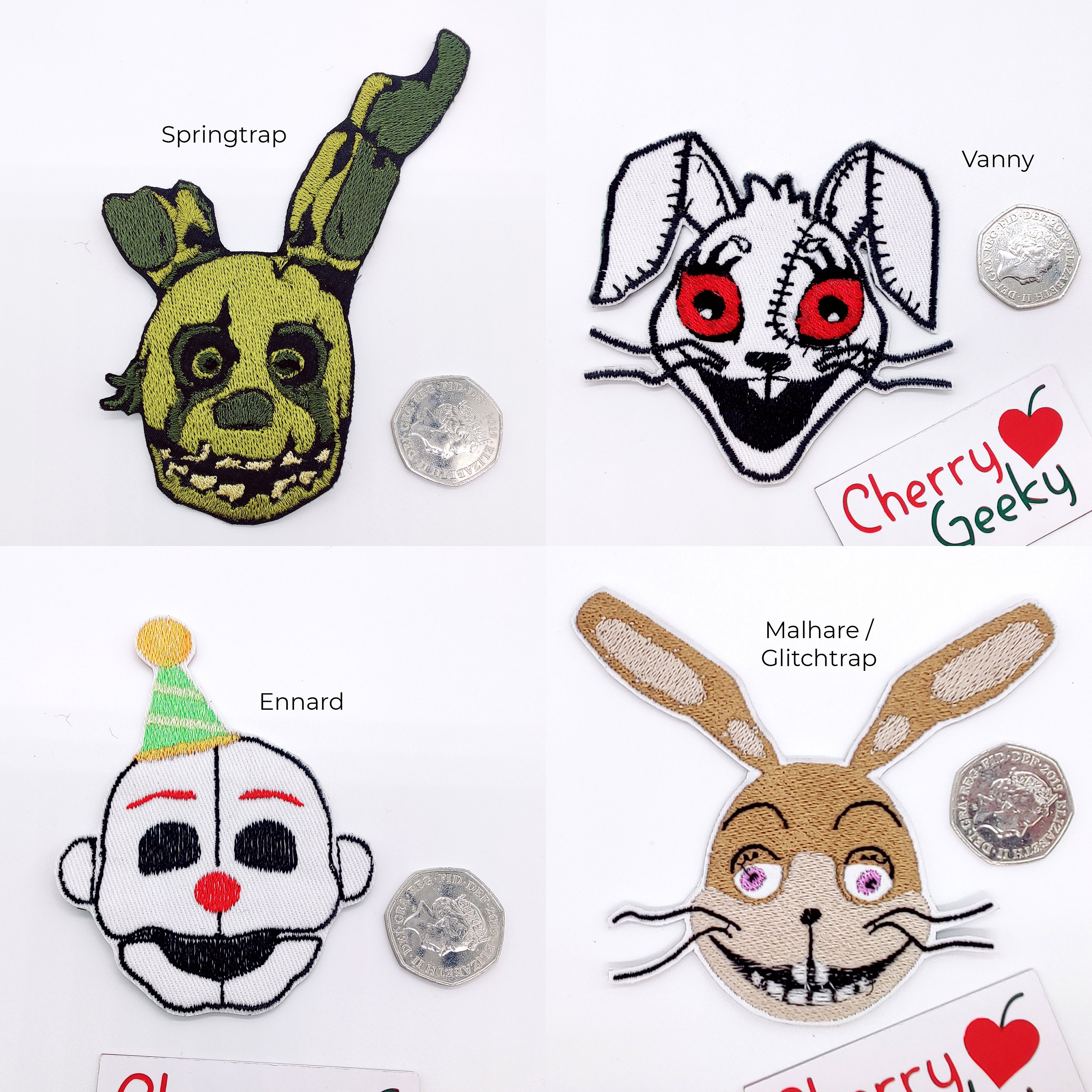 Five Nights at Freddy's Embroidered Patches for Cosplay & | Etsy UK