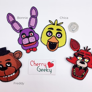 Five Nights at Freddy's Embroidered Patches for Cosplay & Fashion ...