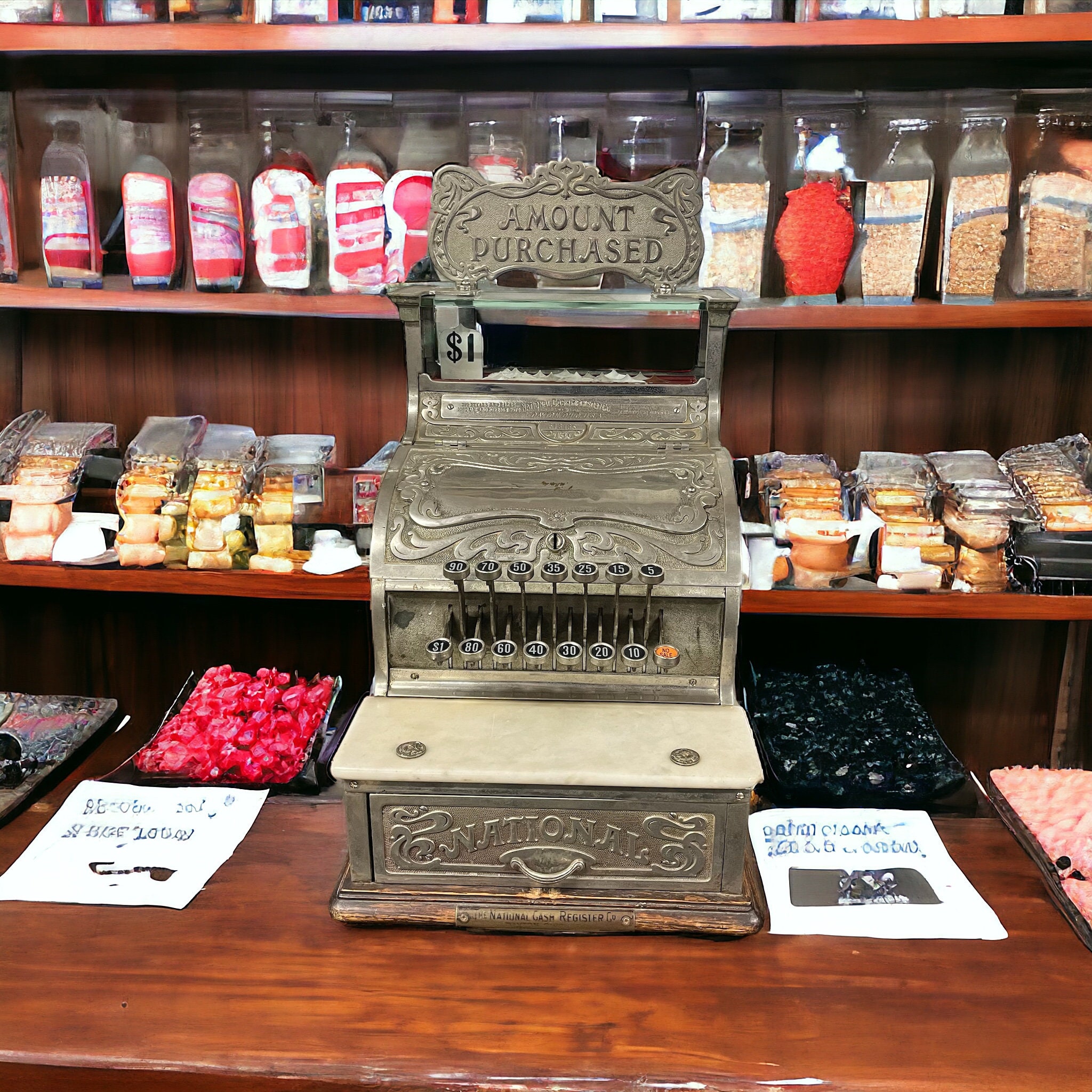 Late 1800s National Candy Store Cash Register - Etsy