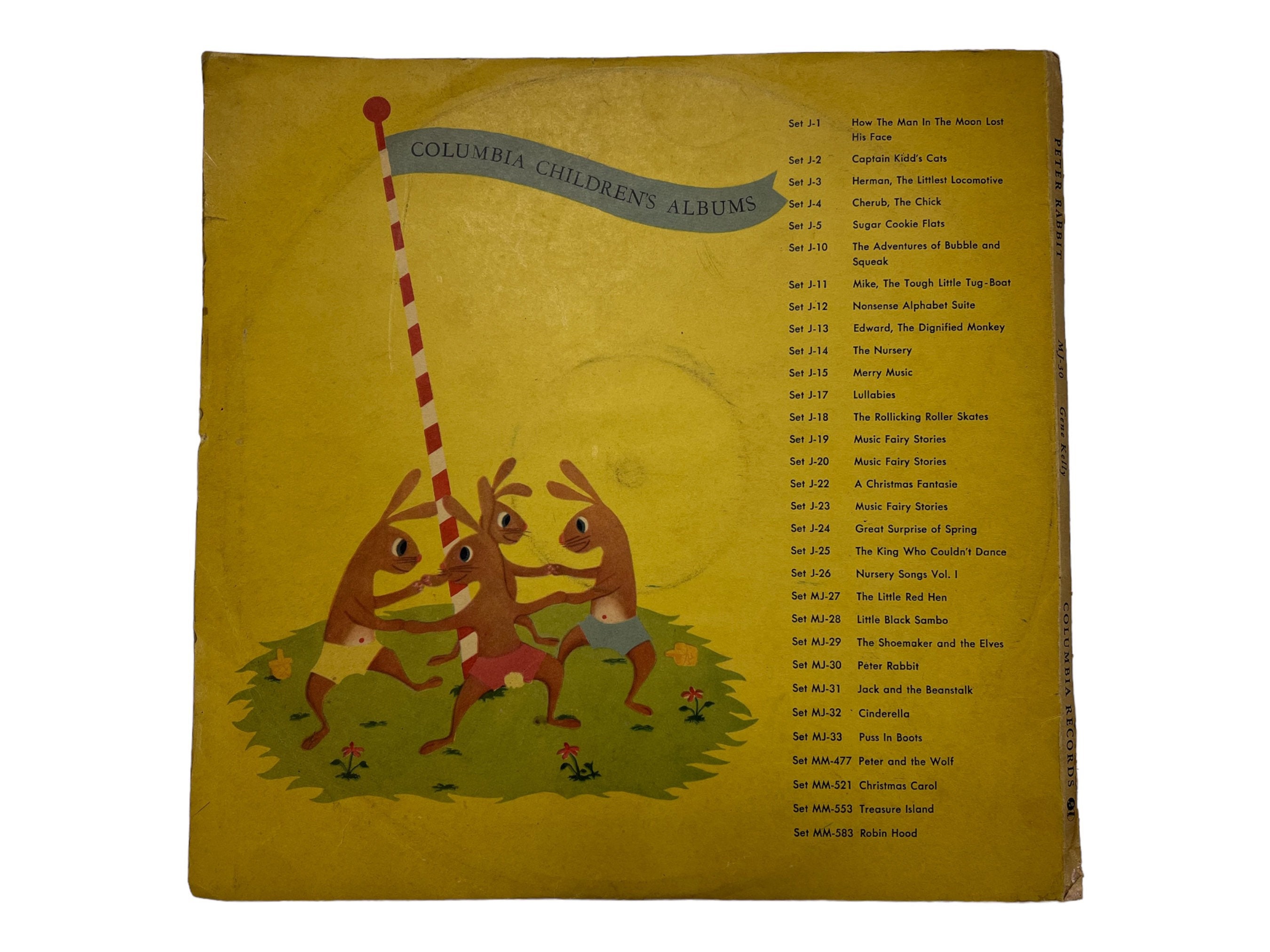 Peter Rabbit Narrated by Gene Kelly 78 RPM Record MJ-30 - Etsy