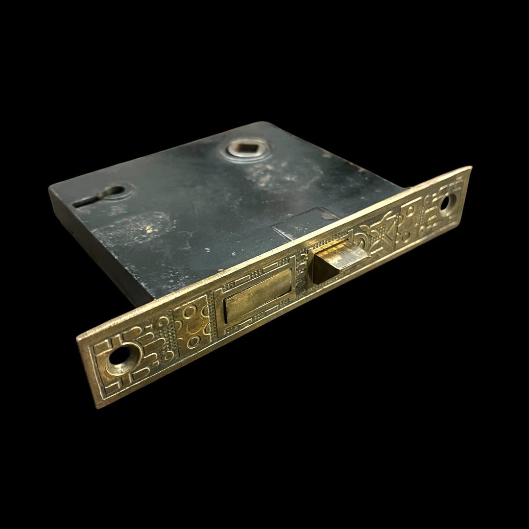 Antique Brass/bronze Ornate Mortise Lock - Etsy