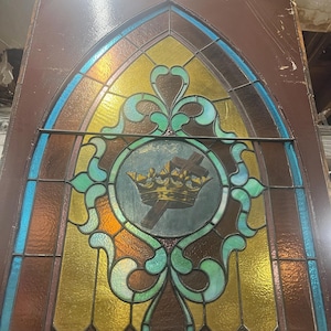 Antique Stained Glass Window From an Early 1900s Church - Etsy