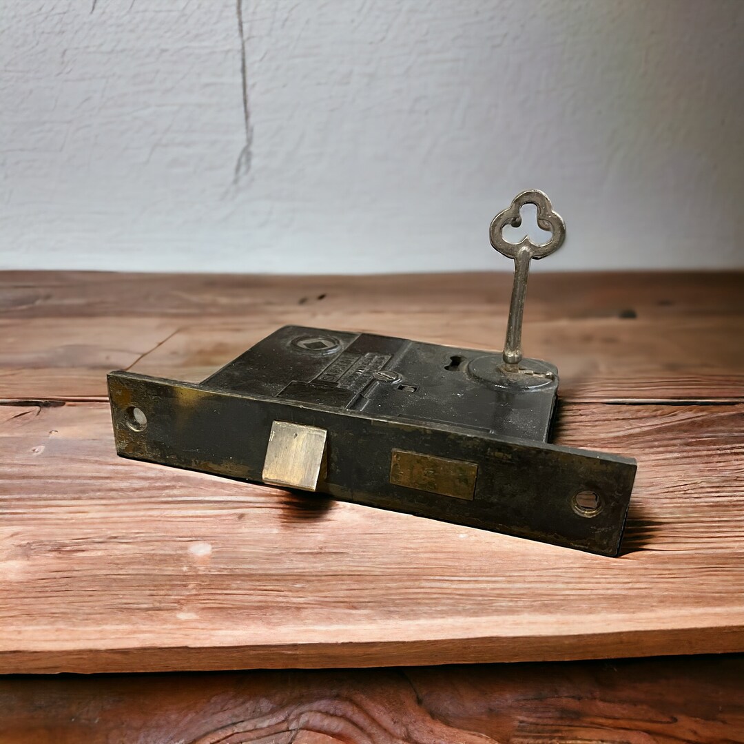 Antique Oversized Sargent Brass Front Interior Mortise Lock With ...