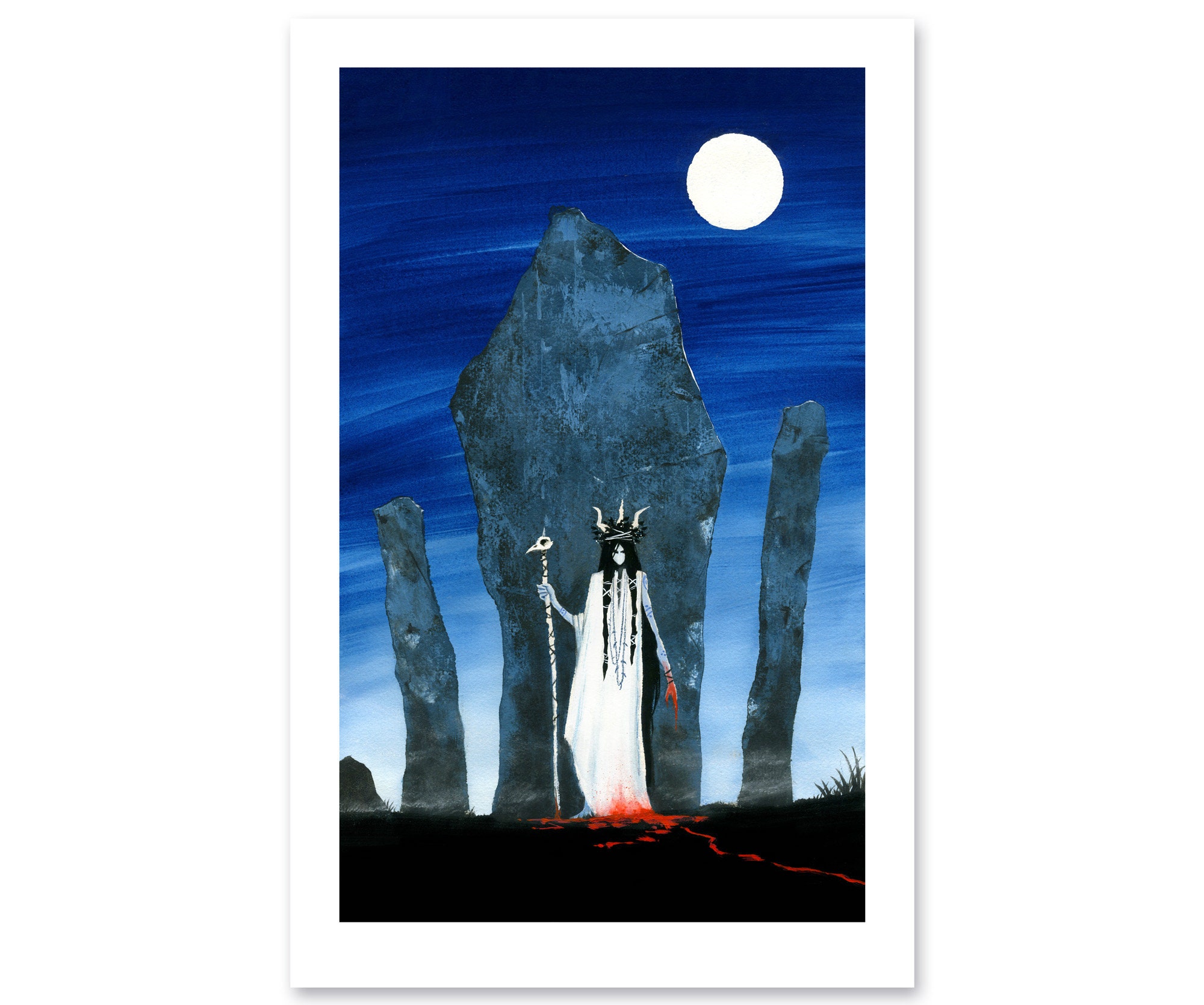 Art Print 'Art Print: 'Ritual' Ilustración en - Etsy España