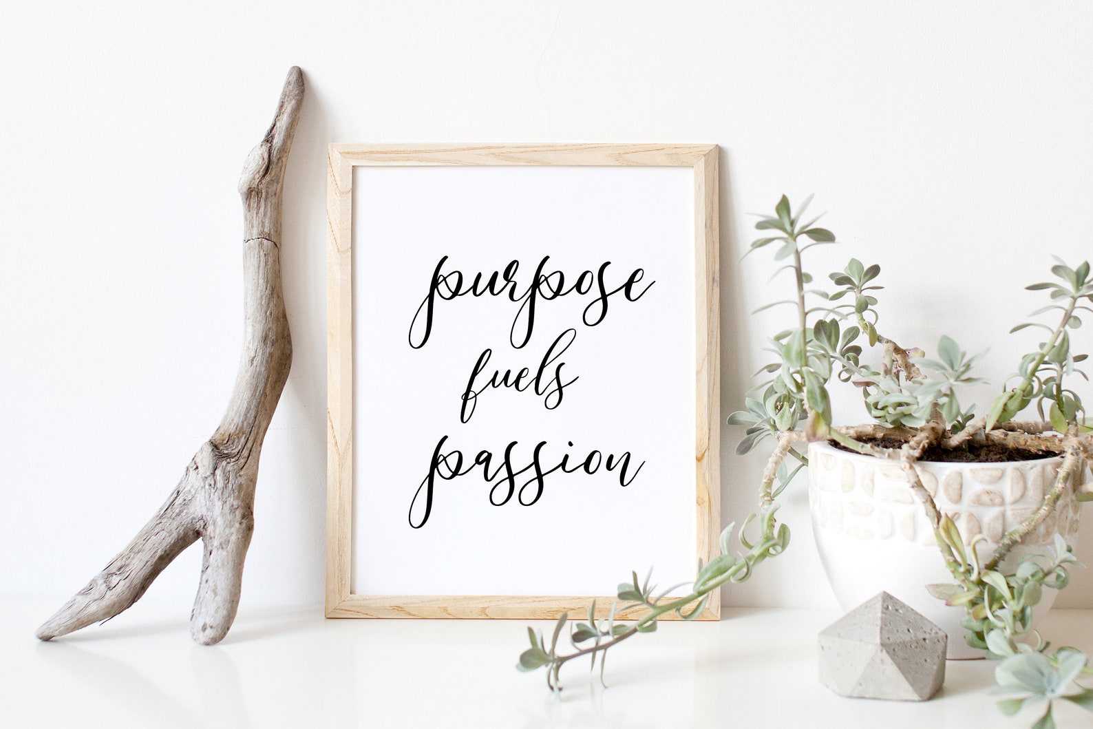 Printables, Purpose Fuels Passion, Wall Art Printable, Instant Download ...