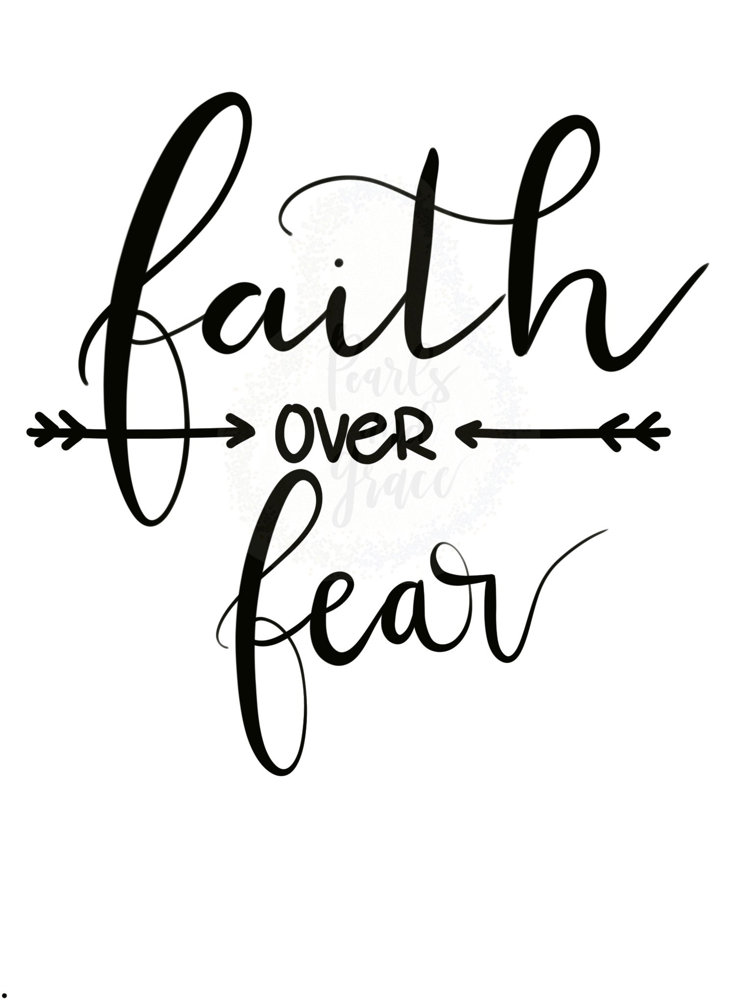 Faith Over Fear PNG and SVG File for T-shirts, Mugs, Gifts: Infertility ...