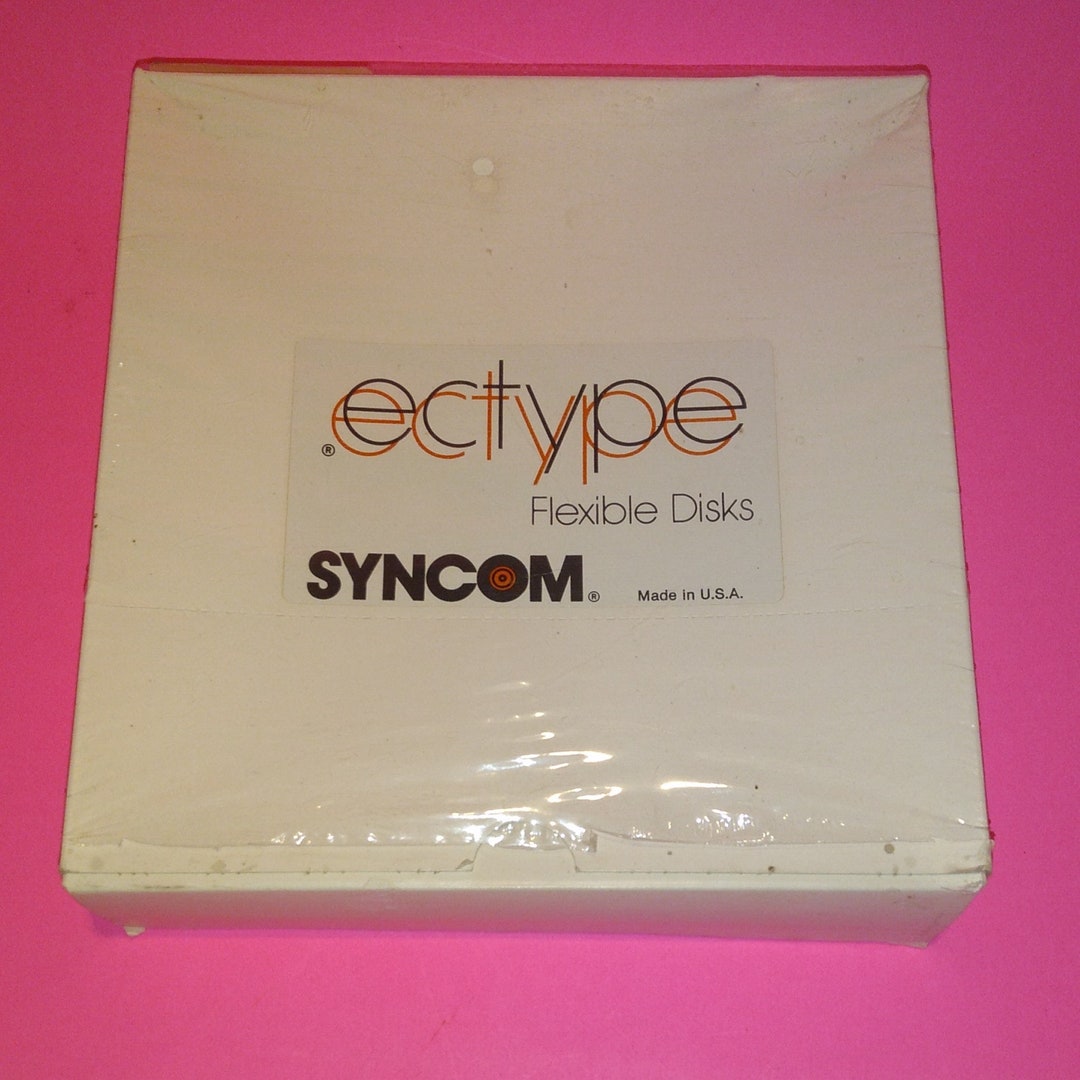 Vintage 8 Inch Floppy Disk DSDD Used ECTYPE Syncom Box OF 10 Diskettes ...
