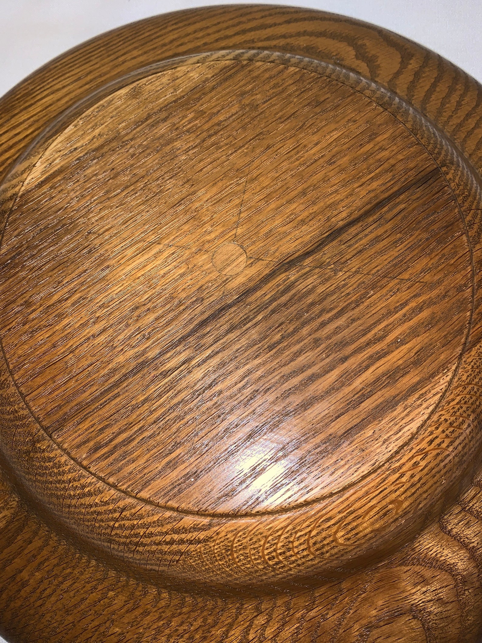 Vintage church offering collection plate wood oak felt | Etsy