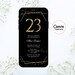 23rd Birthday Digital Invitation, Canva Template, Editable Invite ...