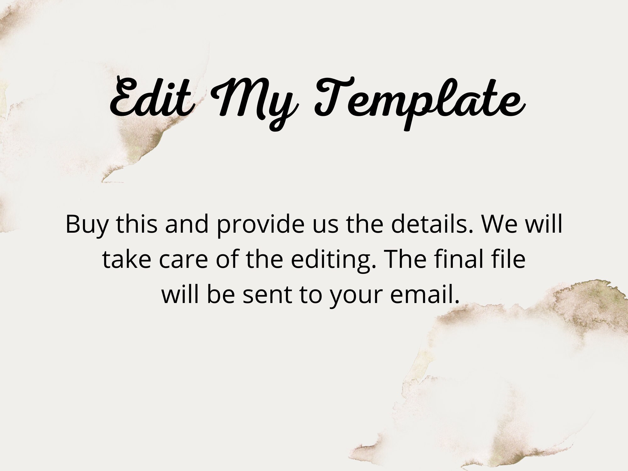 Edit My Template Canva Template Editing Service for Customers - Etsy