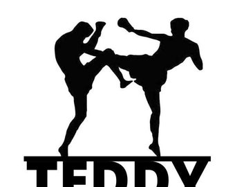 Kickboxing Cake Topper - Etsy UK