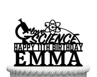 Science Cake Topper - Etsy UK
