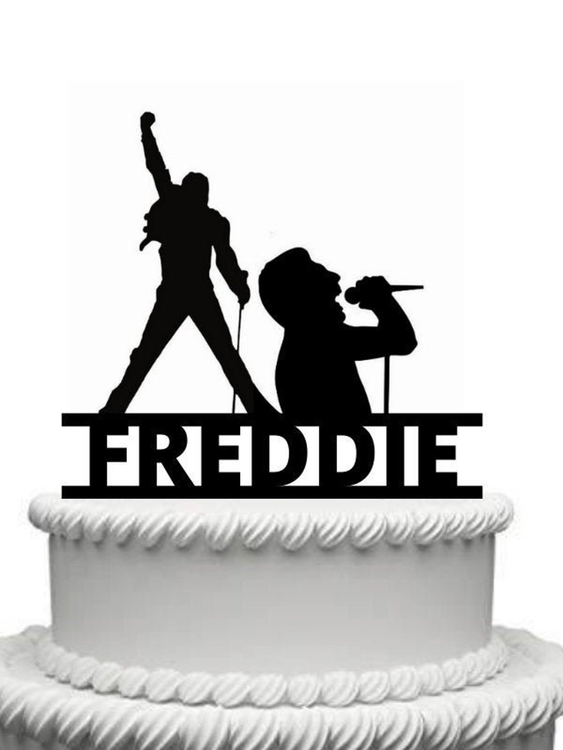 Personalised Freddie Mercury Black Gloss Acrylic Cake Topper - Etsy