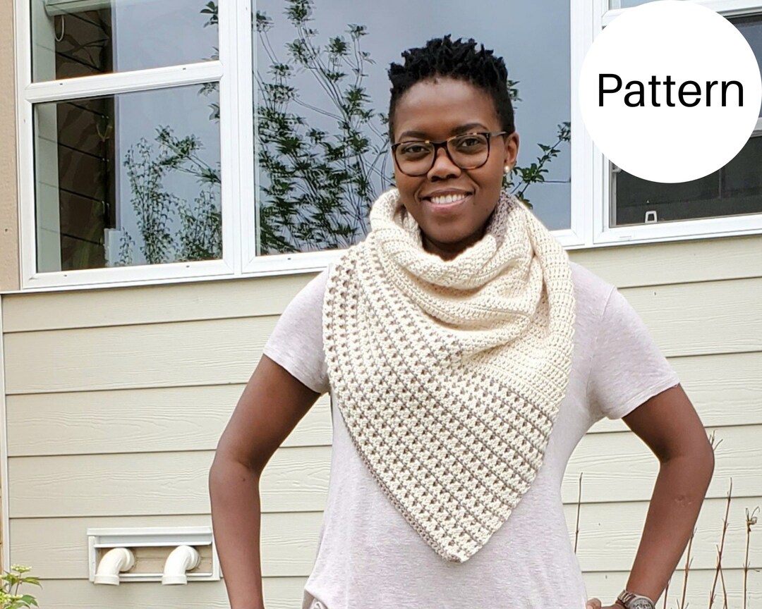 Easy Crochet Shawl Pattern Ludo Shawl Crochet Pattern Color - Etsy