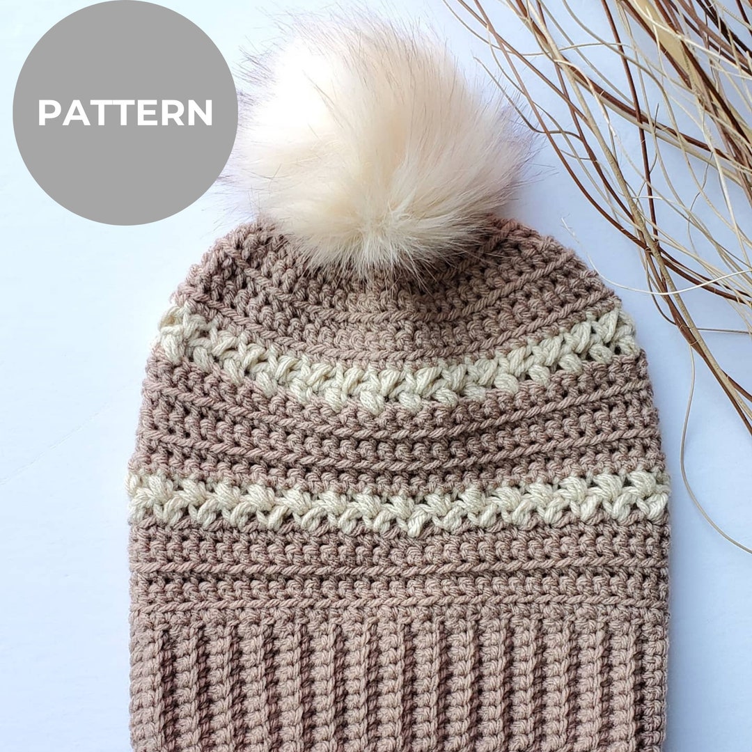 CROCHET PATTERN, Colour Block Toque, Beanie, Beanies for Women, Winter ...