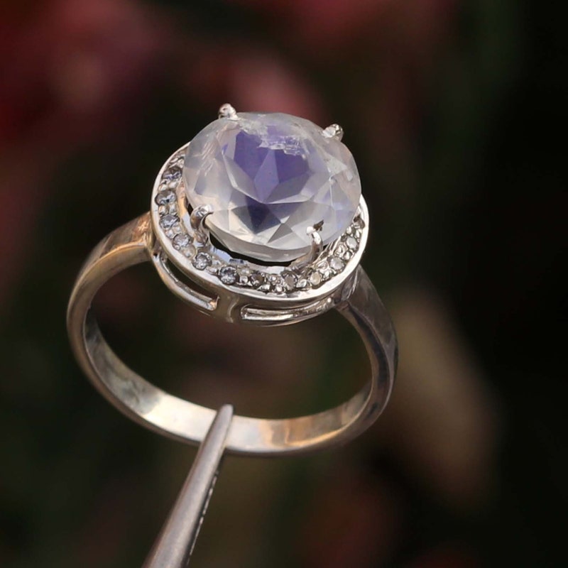 Faceted Moonstone - Etsy