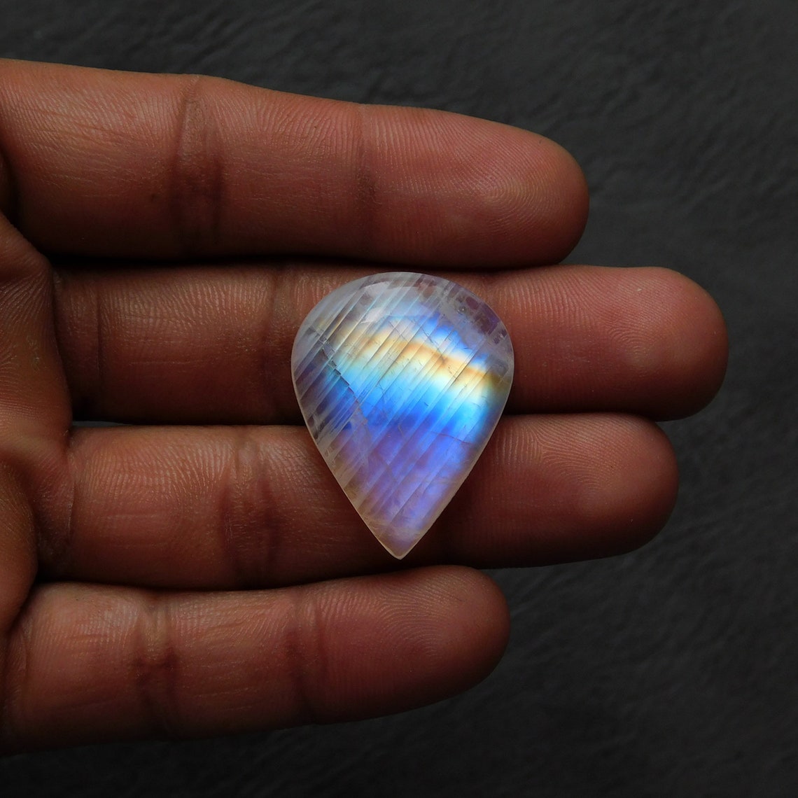 100% Natural, Beautiful Rainbow Moonstone, Aaa+++quality, Multi Flashy ...