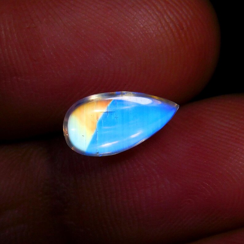 Rainbow Moonstone,super Top Aaaa++++grade Pear Shape Moonstone Cabochon ...