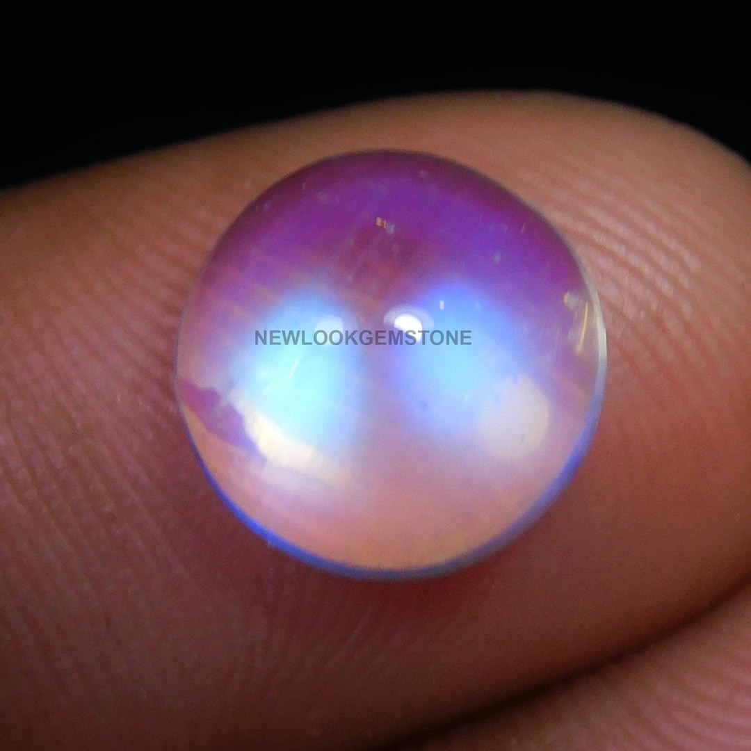 Rainbow Moonstone Cabochon Gemstone Eye Clean Aaa,amazing Chatoyant 100 ...