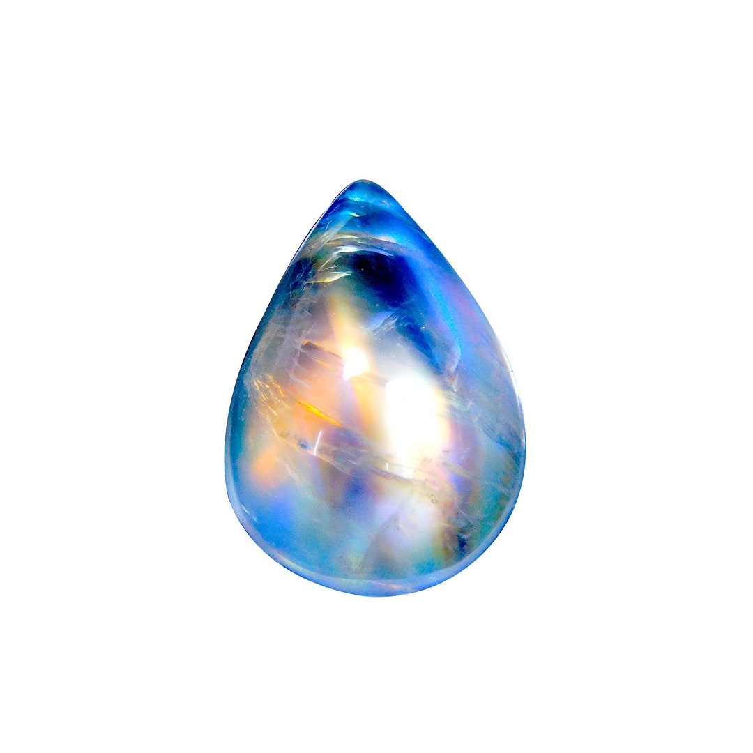 Rainbow Moonstone,super Top Aaaa++++grade Pear Shape Moonstone Cabochon ...