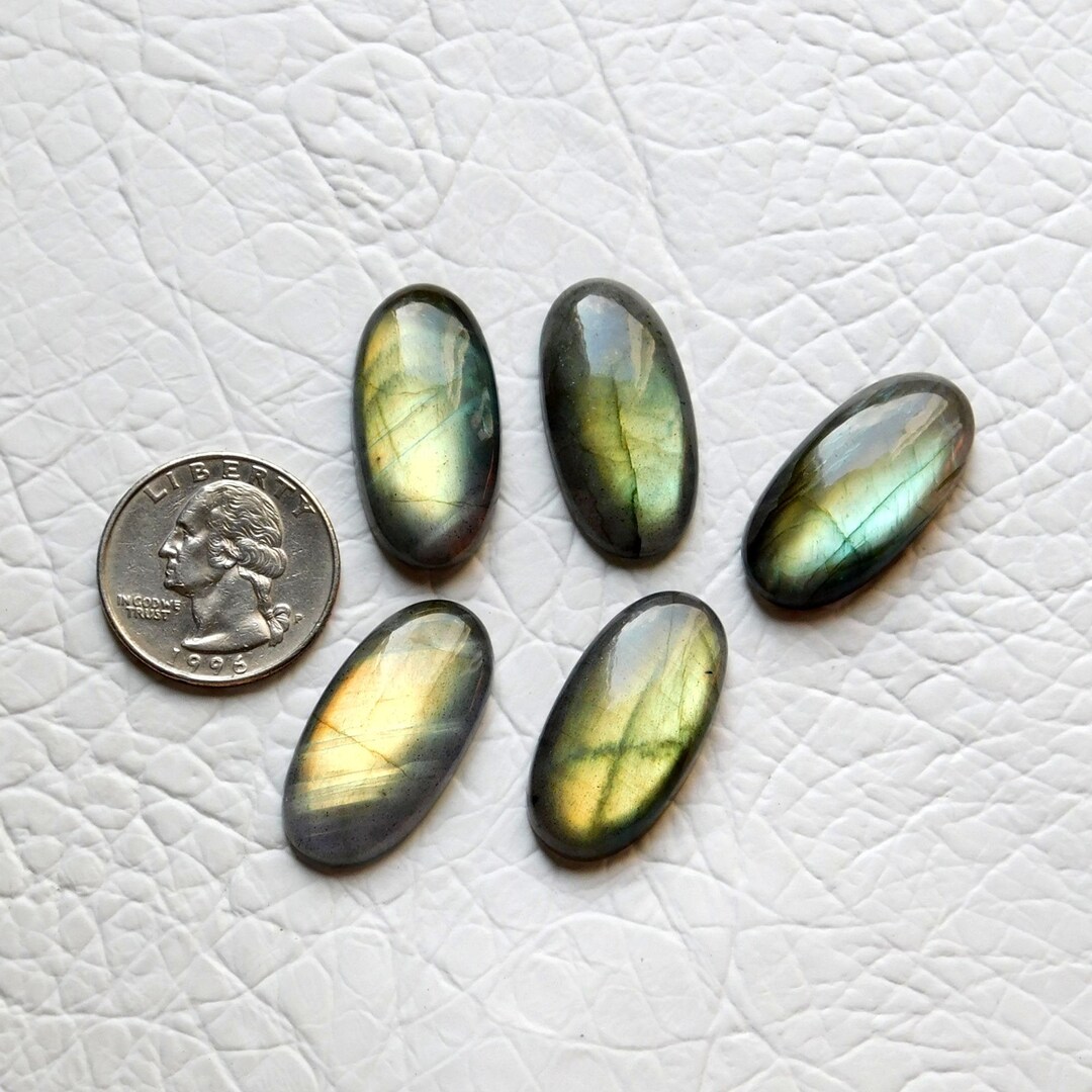 5pecs Stunning Yellow Green Flashy,oval Shape,aaa+++100%natural ...