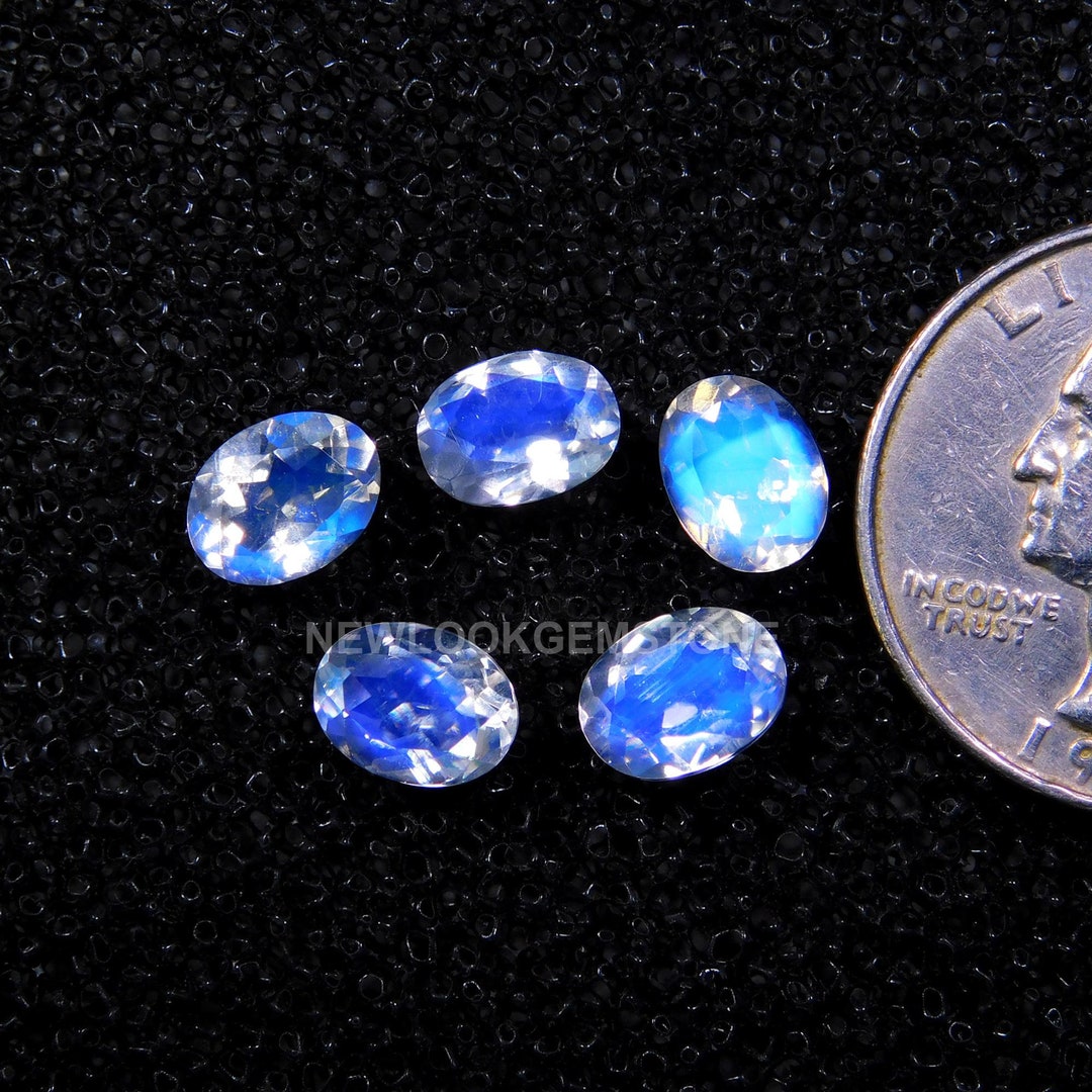Eye Clean Rainbow Moonstone Gemstone,100%natural Beautiful Awesome Blue ...
