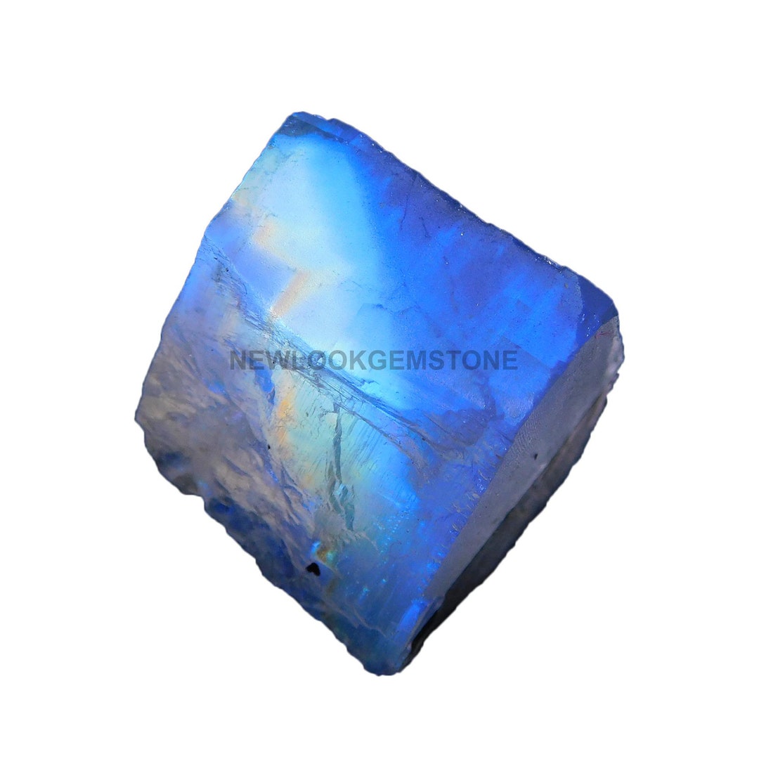 Super Top Aaa+++raw Rainbow Moonstone Gemstone,raw Slice Rough,100 ...