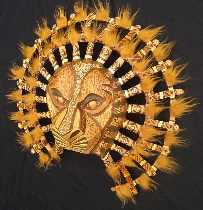 Mufasa Headdress, Lion King, Musical, Theatre, Wall Decor, Sculpture ...