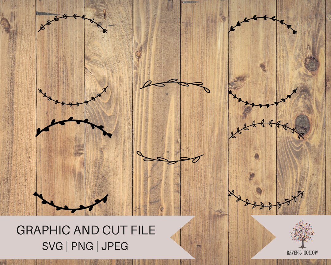 Branch Graphics, Wreath SVG PNG JPEG Digital Download Bundle ...