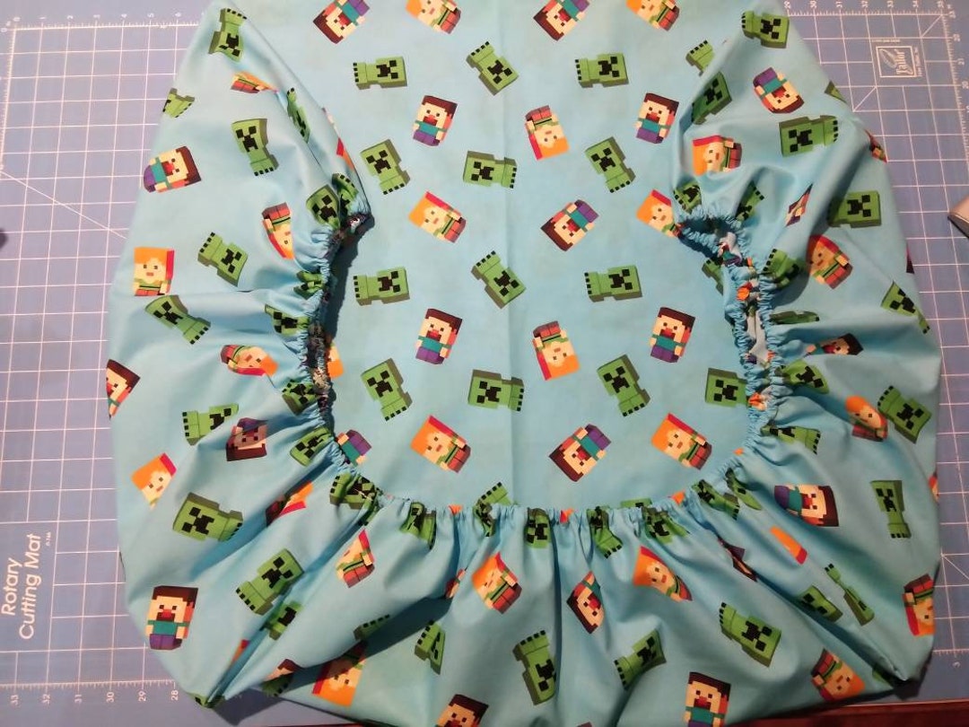 Minecraft Several Patterns You CHOOSE Personalized Crib Sheet Toddler ...