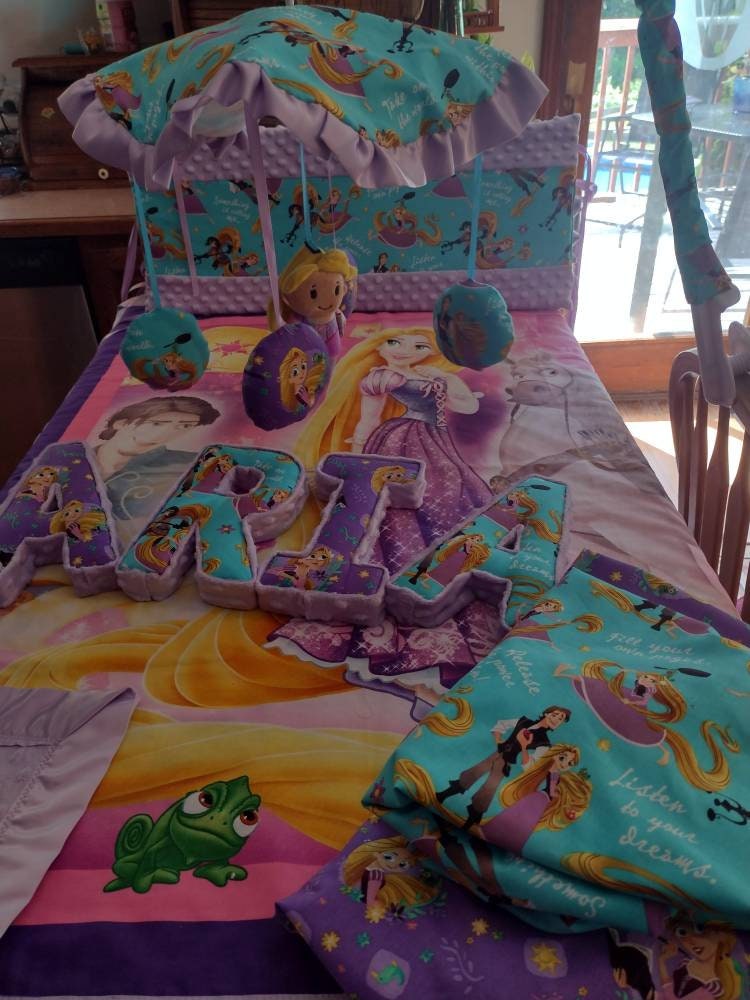 Tangled Rapunzel Crib Sheet Toddler Bed Sheet Lovey Crib | Etsy