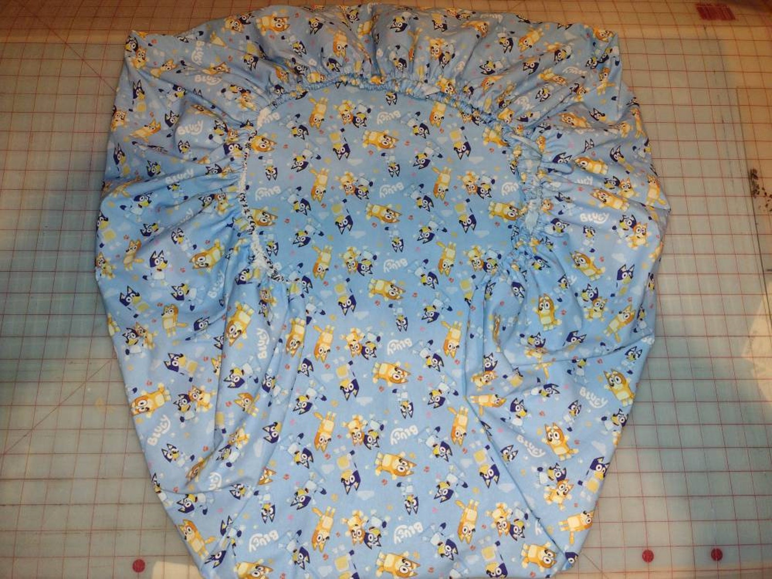 Bluey Crib Toddler Bedding Bluey Cartoon Sheet Fitted - Etsy Hong Kong