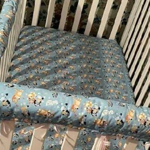 Buy Bluey Crib Toddler Bedding Bluey Cartoon Sheet Fitted Online in ...