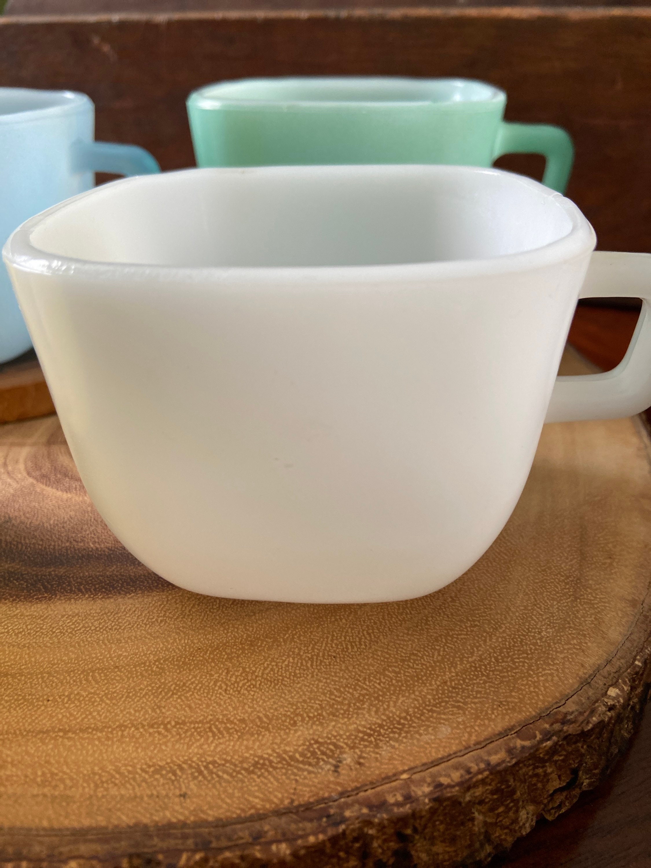 Vintage Glasbake mugs | Etsy